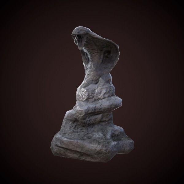 3D model Snake Statue VR / AR / low-poly | CGTrader