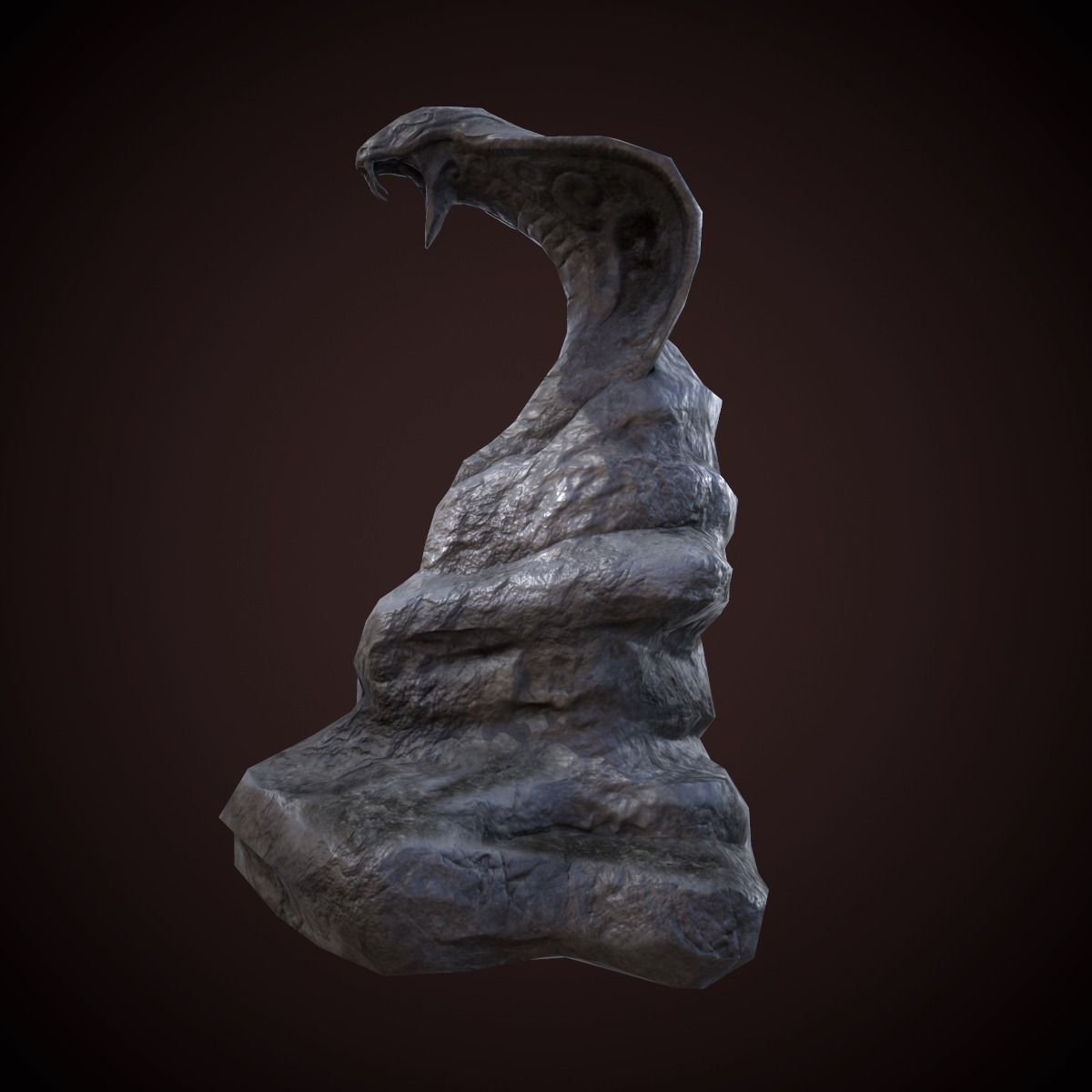 3D model Snake Statue VR / AR / low-poly | CGTrader
