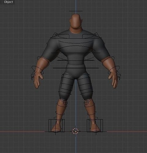 Rigs Character 3d base mesh 3D model rigged | CGTrader