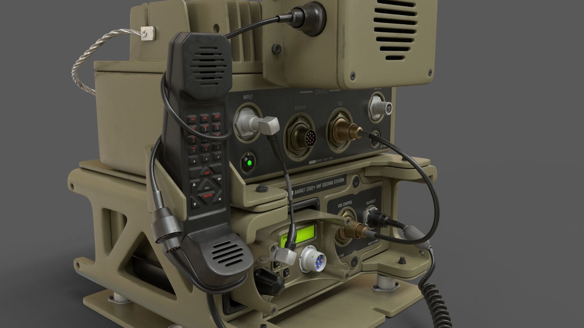 Military Radio Barrett PRC-2082 3D model | CGTrader