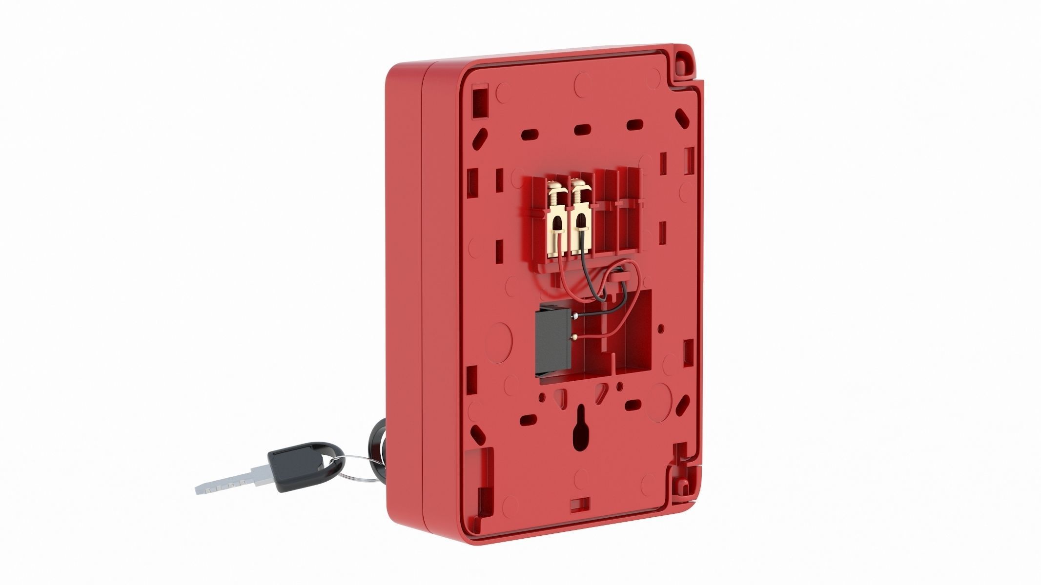 Manual Fire Alarm with Key 3D model | CGTrader