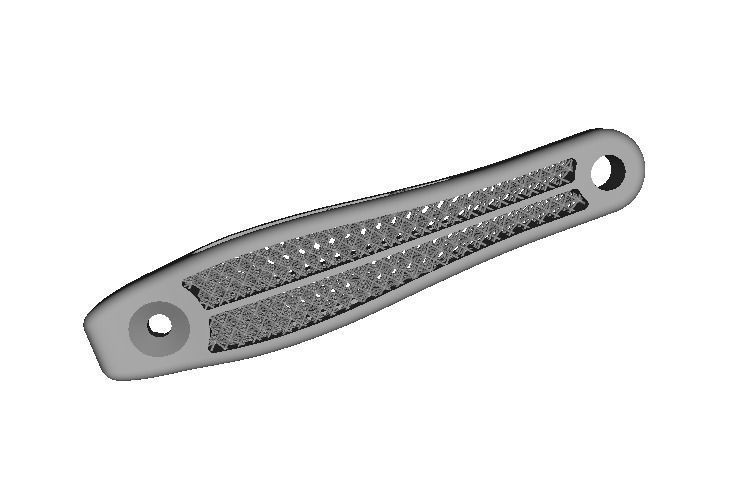 Structured Bike Crank MTlS 3D model 3D printable | CGTrader