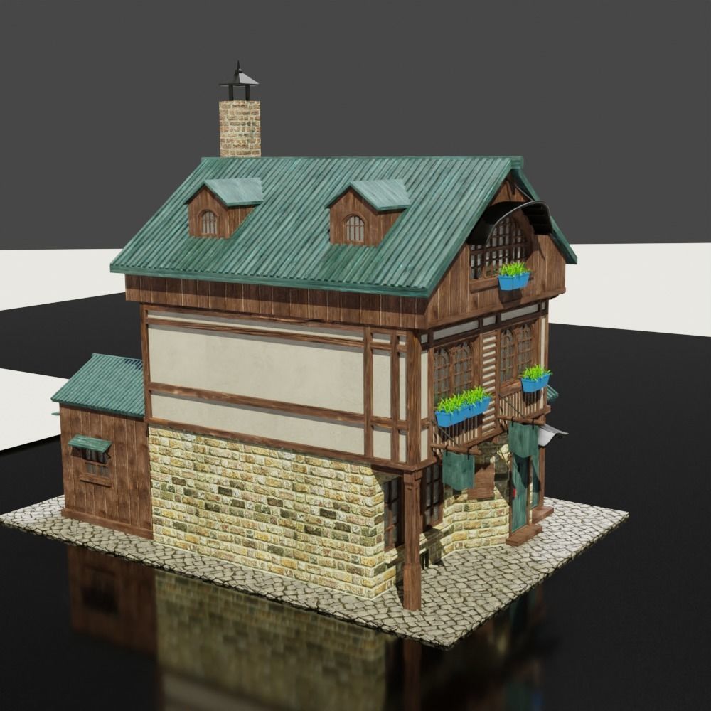 Little Shop free 3D model | CGTrader