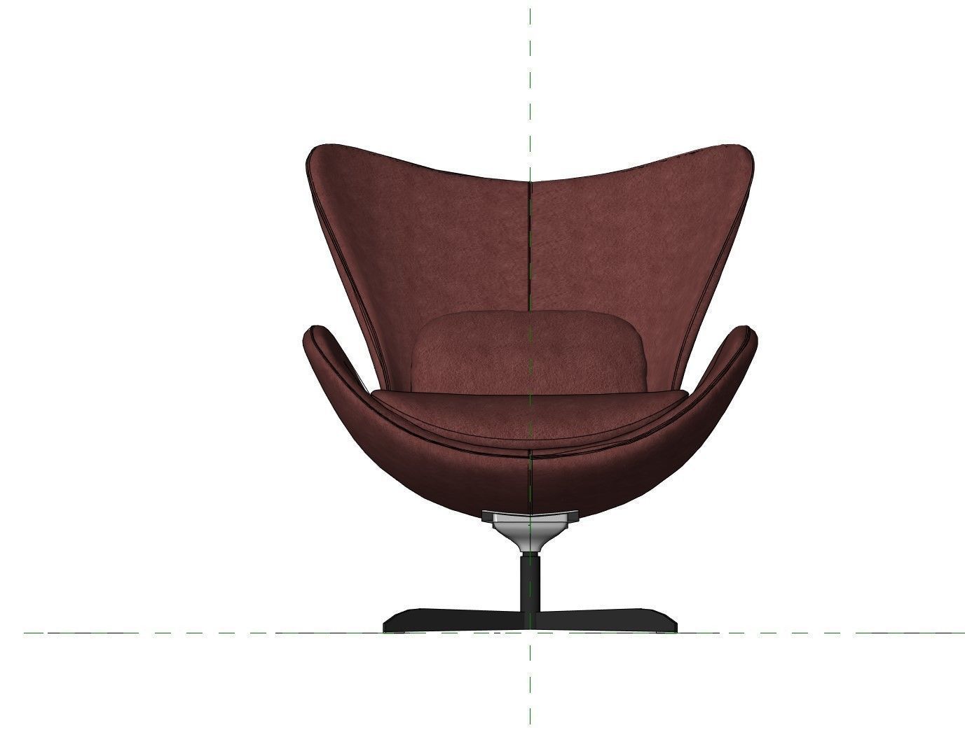 Armchair an Ottoman Family for Revit 3D model | CGTrader