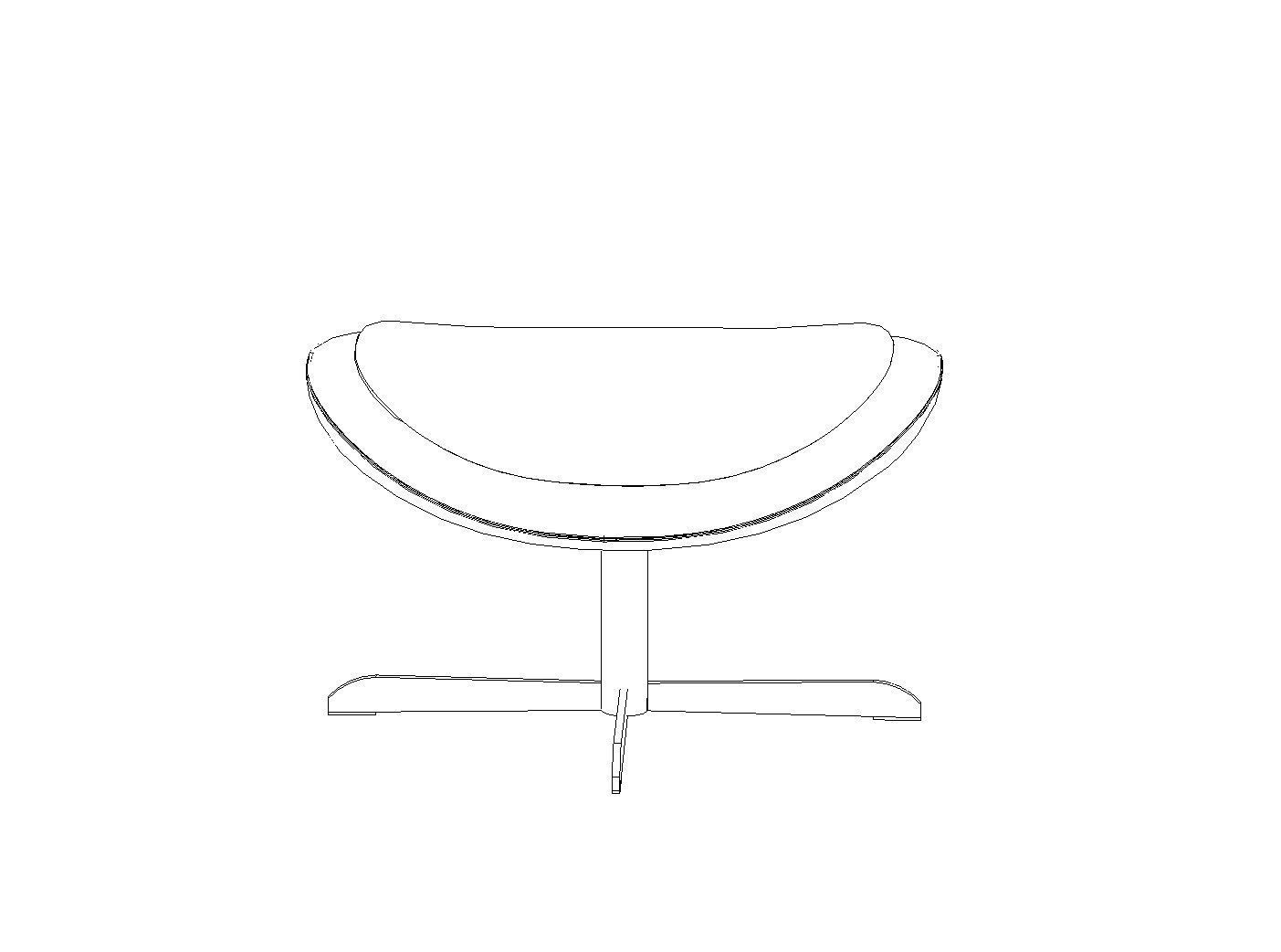 Armchair an Ottoman Family for Revit 3D model | CGTrader