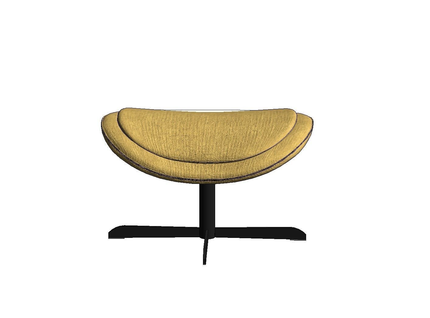 Armchair an Ottoman Family for Revit 3D model | CGTrader