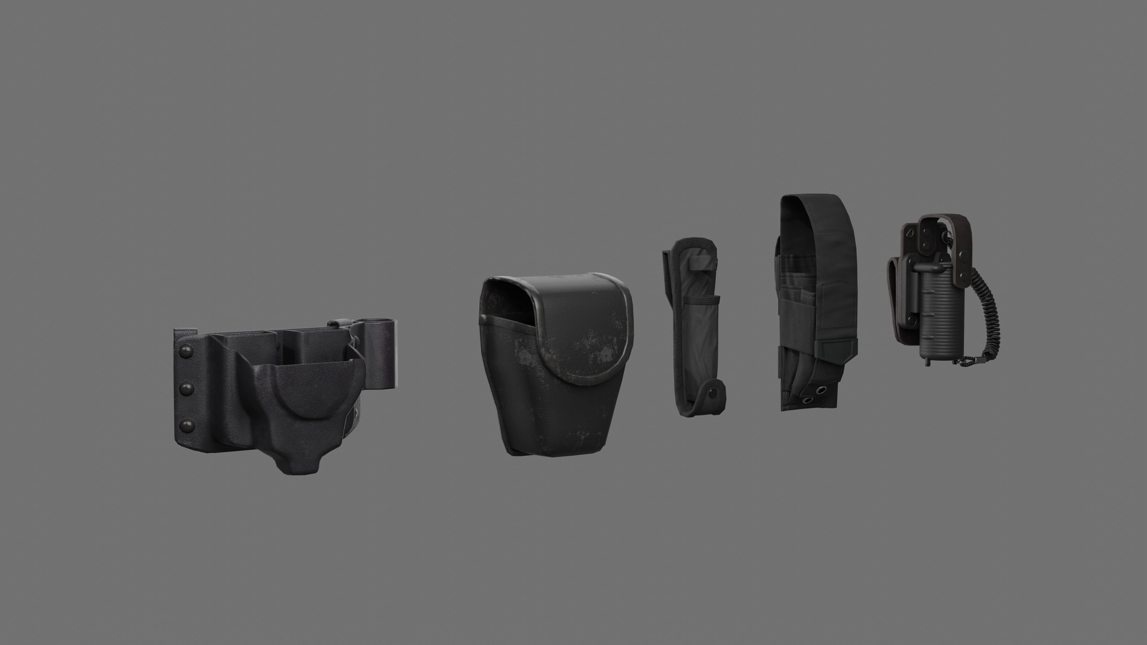 3D model Police Belt Gear Set VR / AR / low-poly | CGTrader