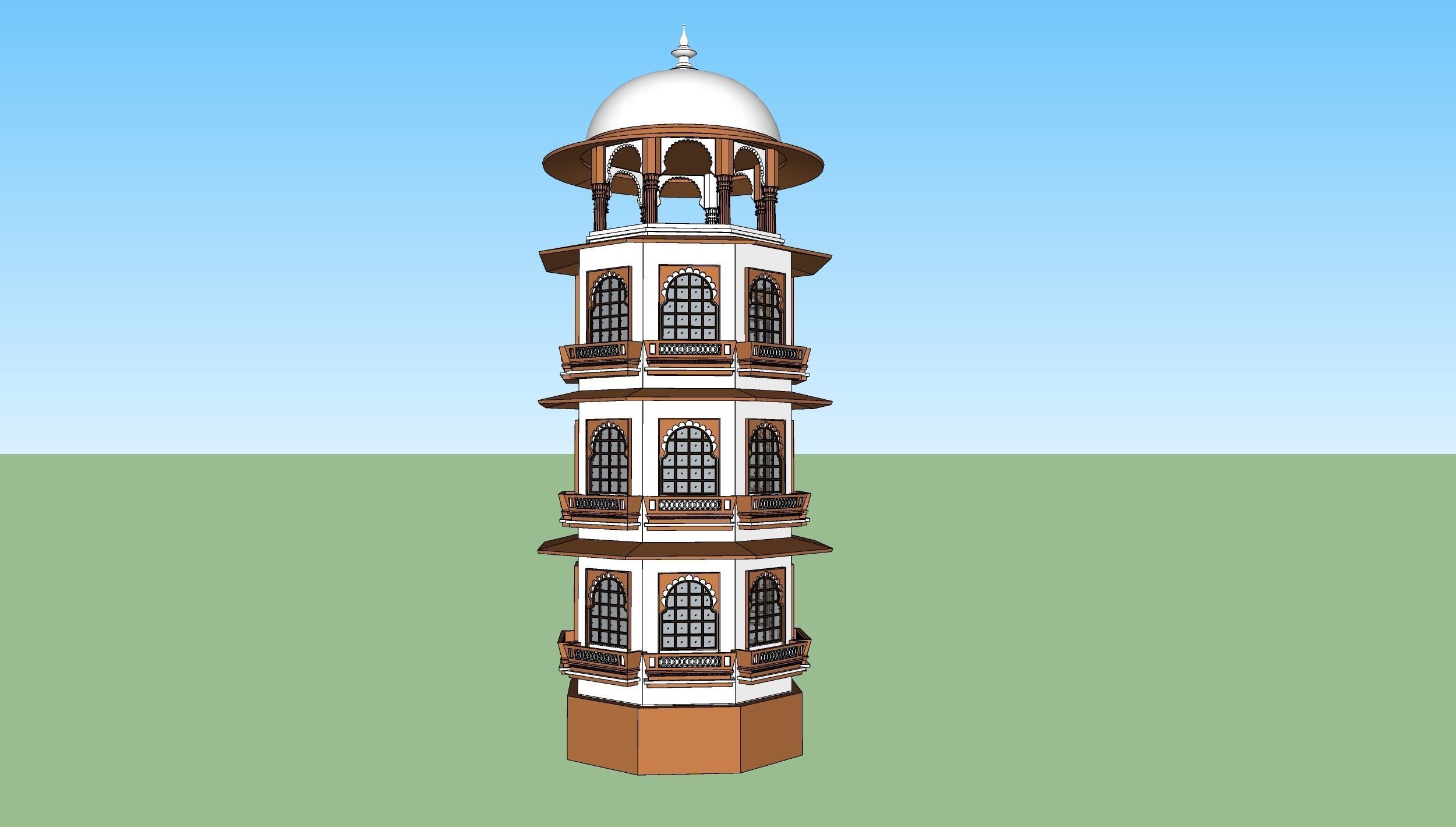 indian minar tower 3d modal 3D model | CGTrader
