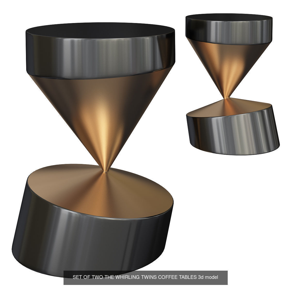 Cofee table and side table 3d models collection 10 pieces VR / AR / low ...