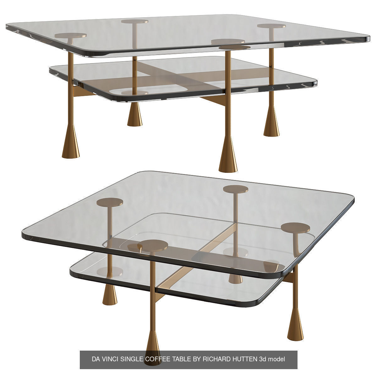 Cofee table and side table 3d models collection 10 pieces VR / AR / low ...