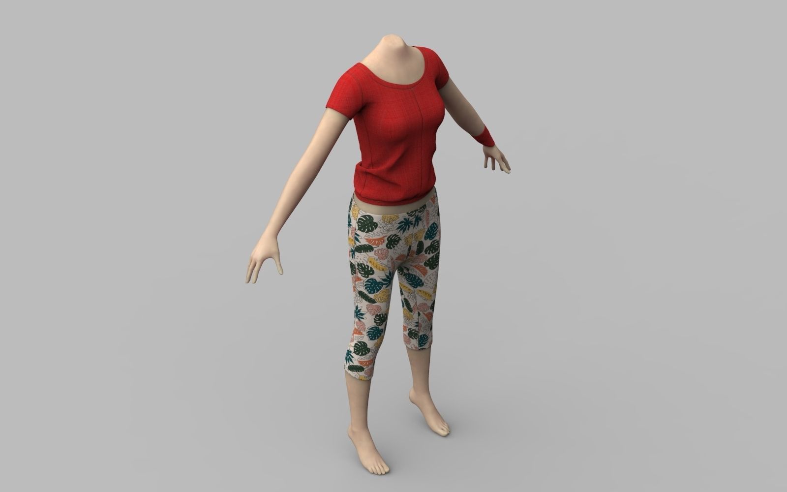 Basic Home casual wear with manikin 3D model | CGTrader