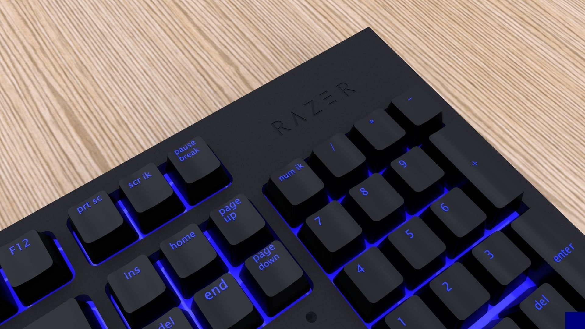 Razer Blackwidow mechanical gaming keyboard RGB 3D model | CGTrader