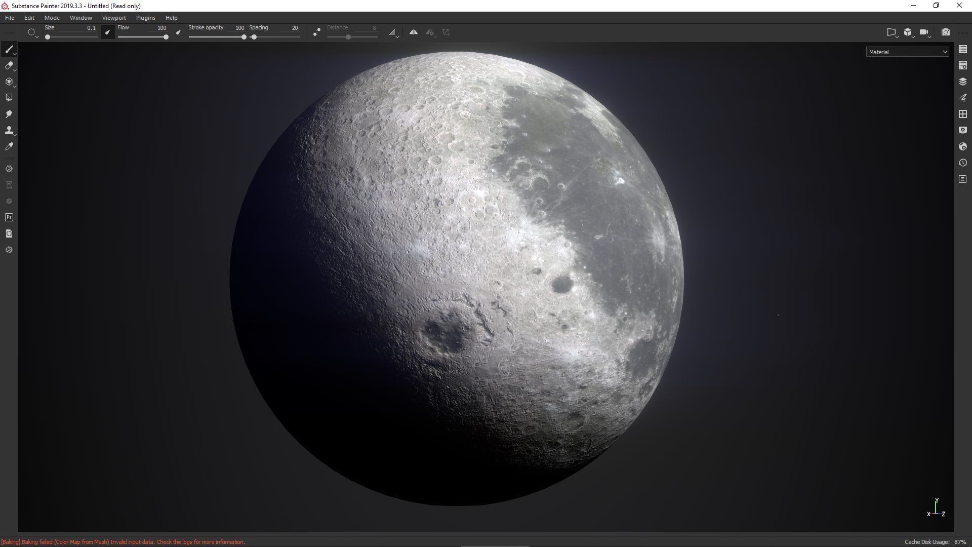 3D model Photorealistic Moon Low-poly 3D model VR / AR / low-poly ...