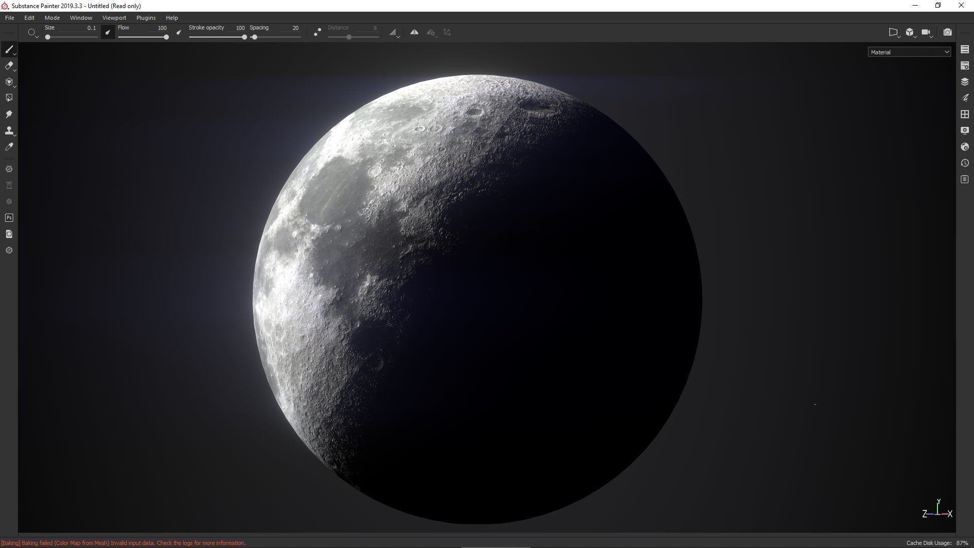 3D model Photorealistic Moon Low-poly 3D model VR / AR / low-poly ...