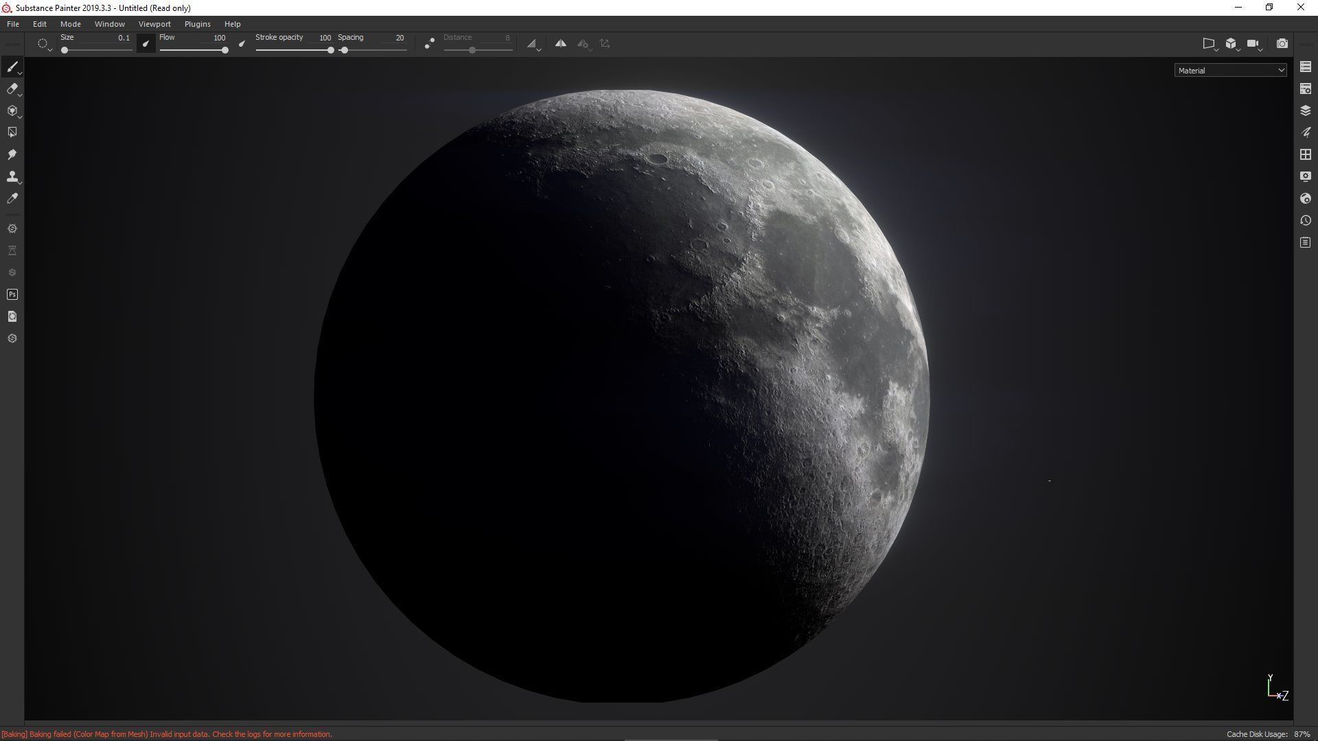 3D model Photorealistic Moon Low-poly 3D model VR / AR / low-poly ...