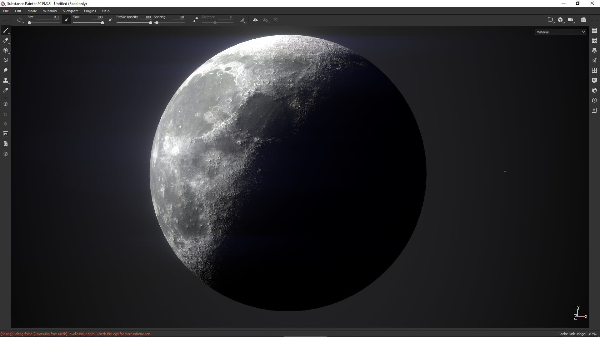3D model Photorealistic Moon Low-poly 3D model VR / AR / low-poly ...