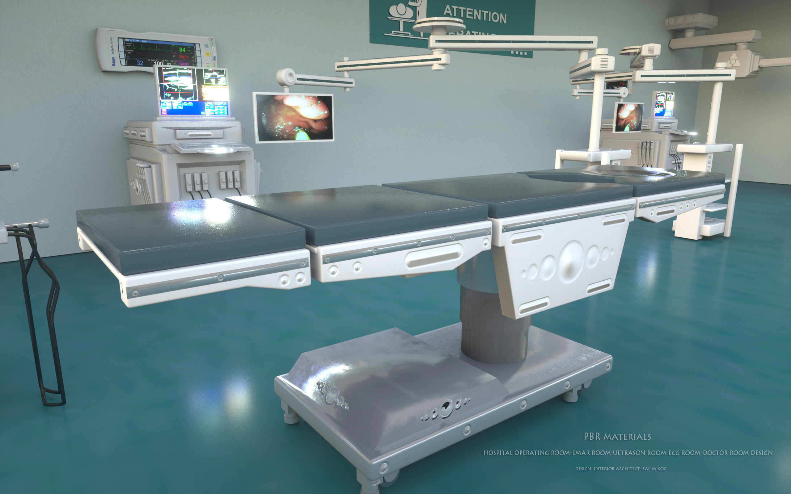 HOSPITAL OPERATING ROOM FULL FLOOR 3D model | CGTrader
