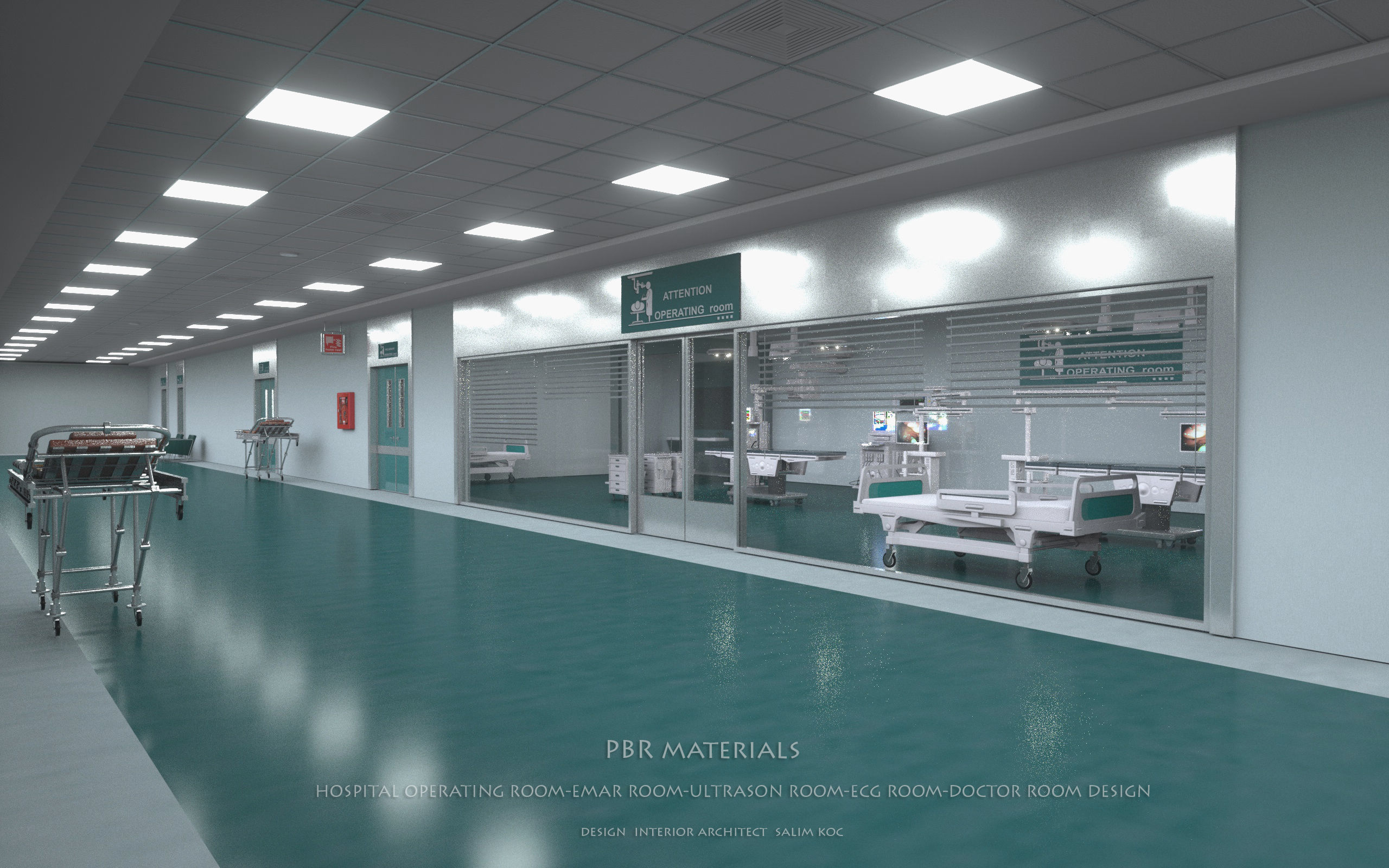 HOSPITAL OPERATING ROOM FULL FLOOR 3D model | CGTrader