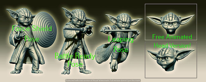 Little Green Friend Collection Miniature Legion Scale 3D model 3D ...