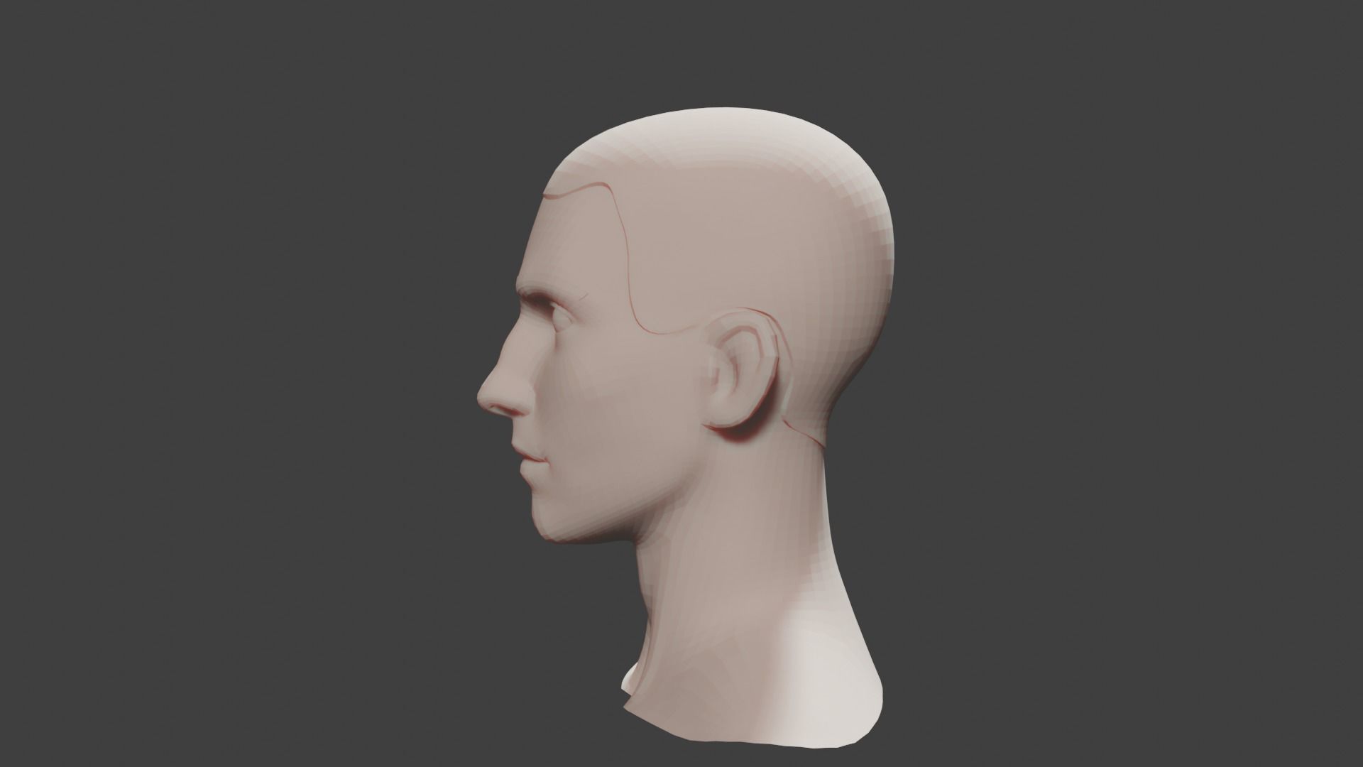 Stylized man head free 3D model | CGTrader