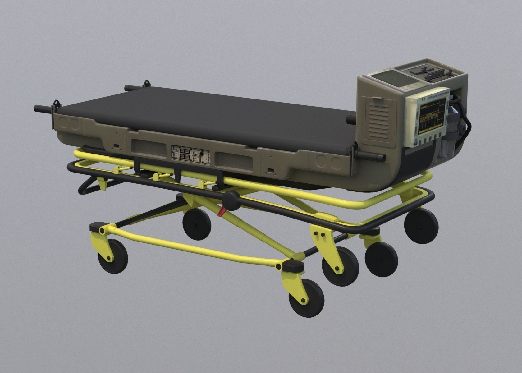 LSTAT ICU Life Support for Trauma and Transport 3D model | CGTrader