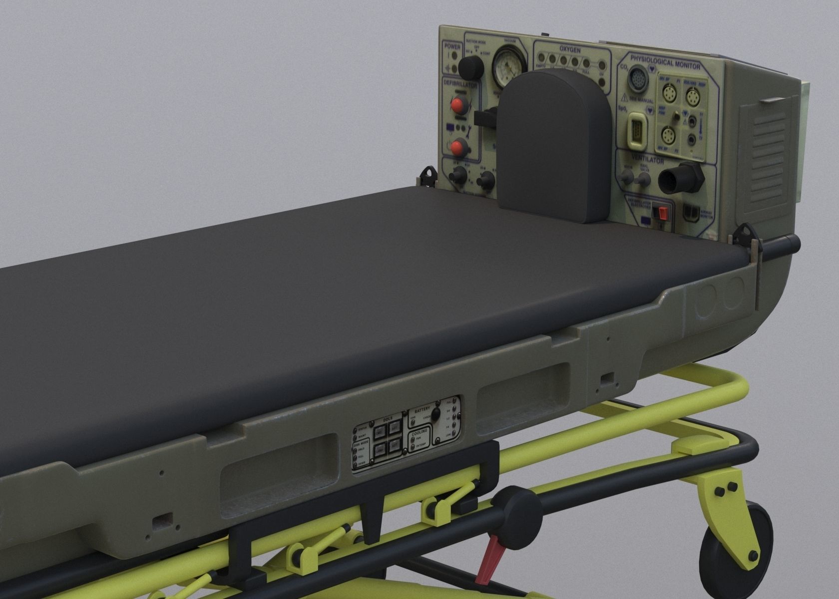 LSTAT ICU Life Support for Trauma and Transport 3D model | CGTrader