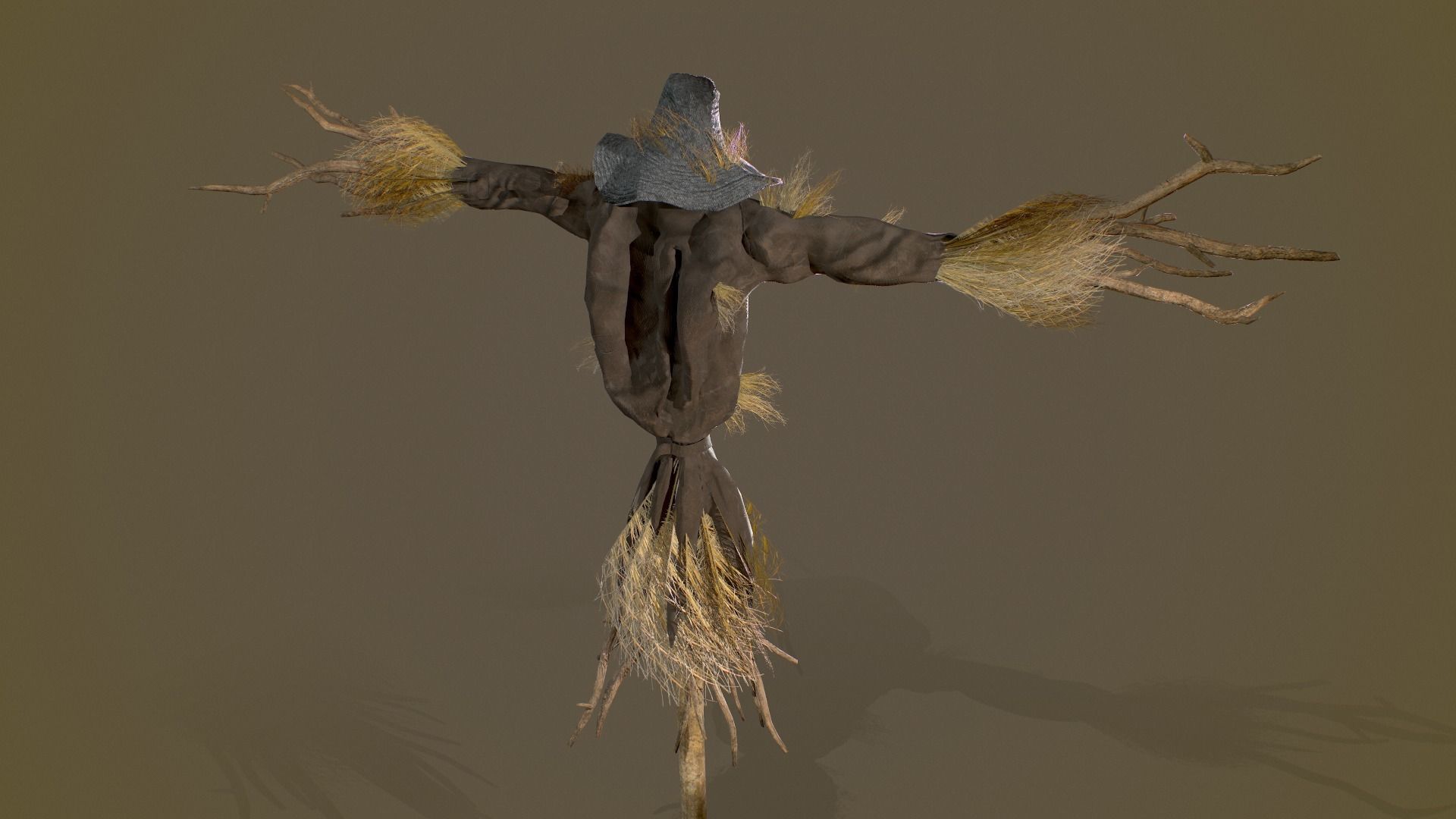 3D model Scarecrow - game asset low poly VR / AR / low-poly | CGTrader