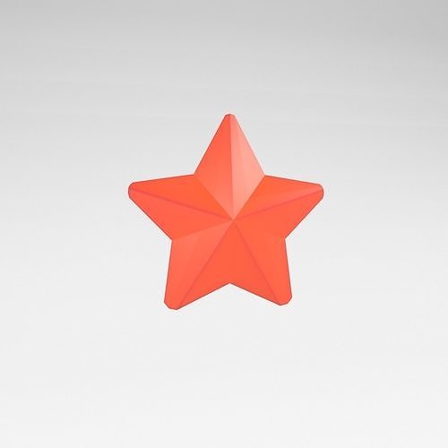 3D model One Star v4 001 VR / AR / low-poly | CGTrader