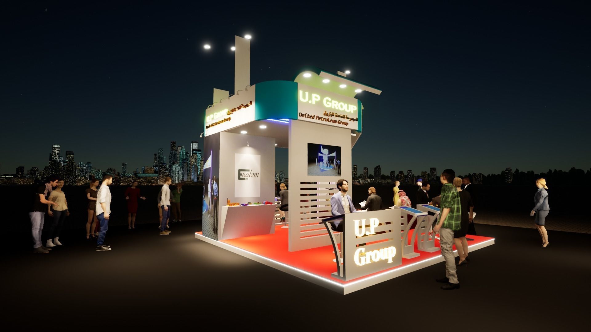 6x6 3d Exhibition Booth Design by Twinmotion 2020 3D model 3D model ...