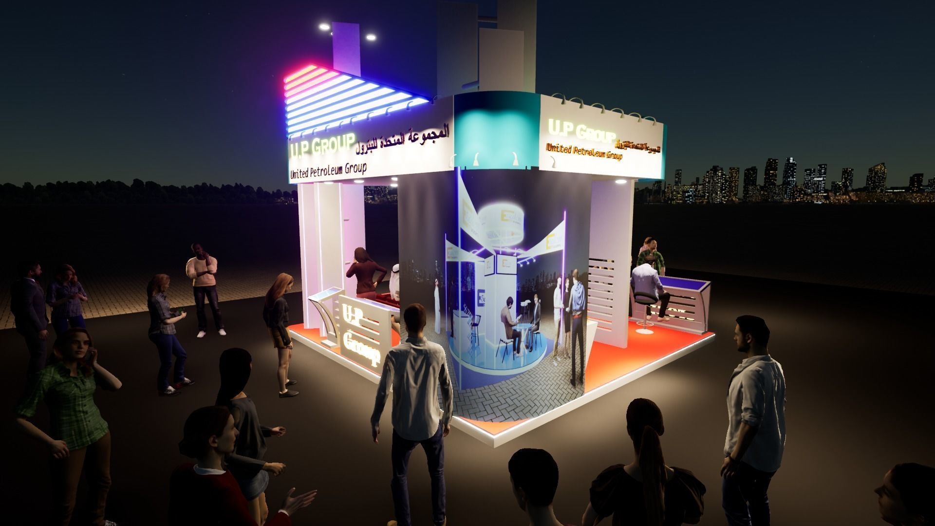 6x6 3d Exhibition Booth Design by Twinmotion 2020 3D model 3D model ...