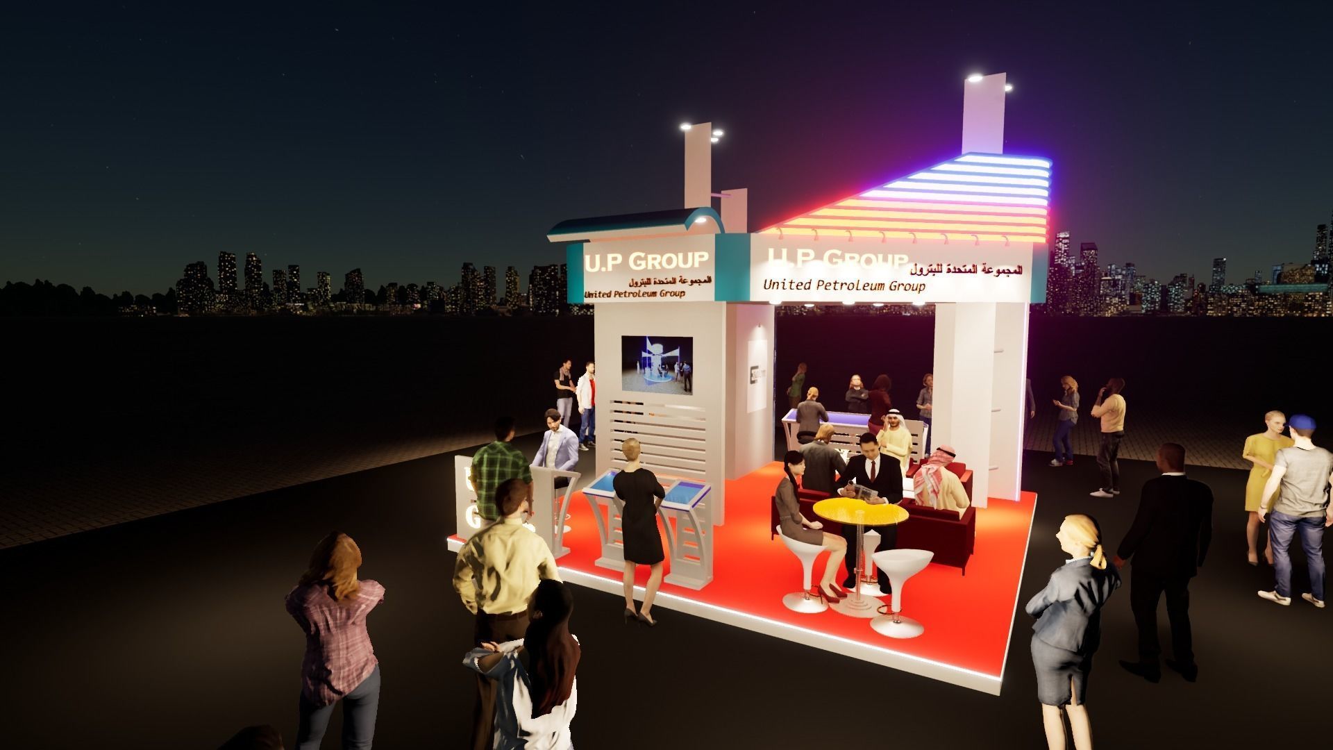 6x6 3d Exhibition Booth Design by Twinmotion 2020 3D model 3D model ...