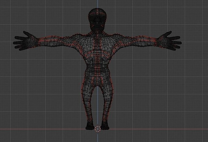 cartoon primal man free 3D model rigged | CGTrader