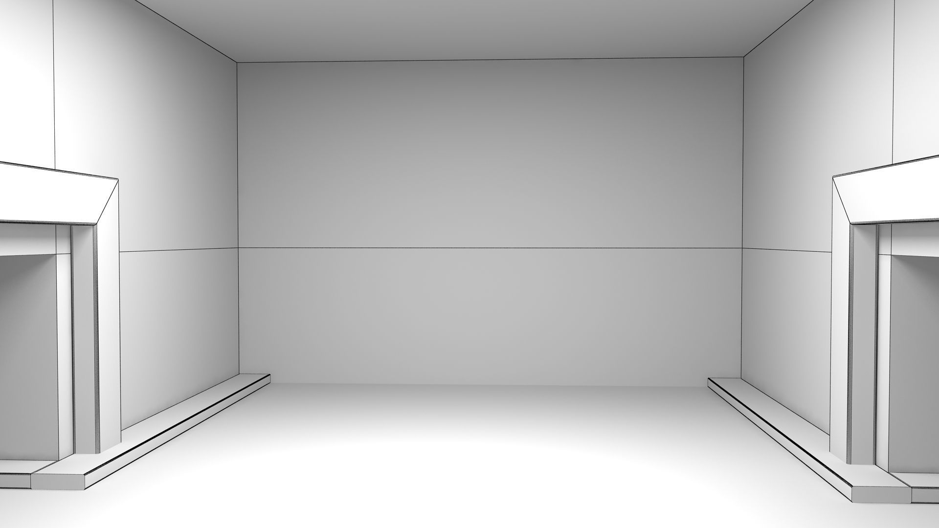 Empty room interior 04 3D model | CGTrader