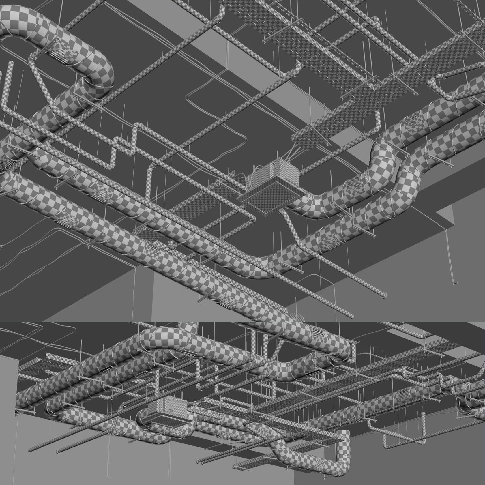 Industrial ceiling 3D model | CGTrader