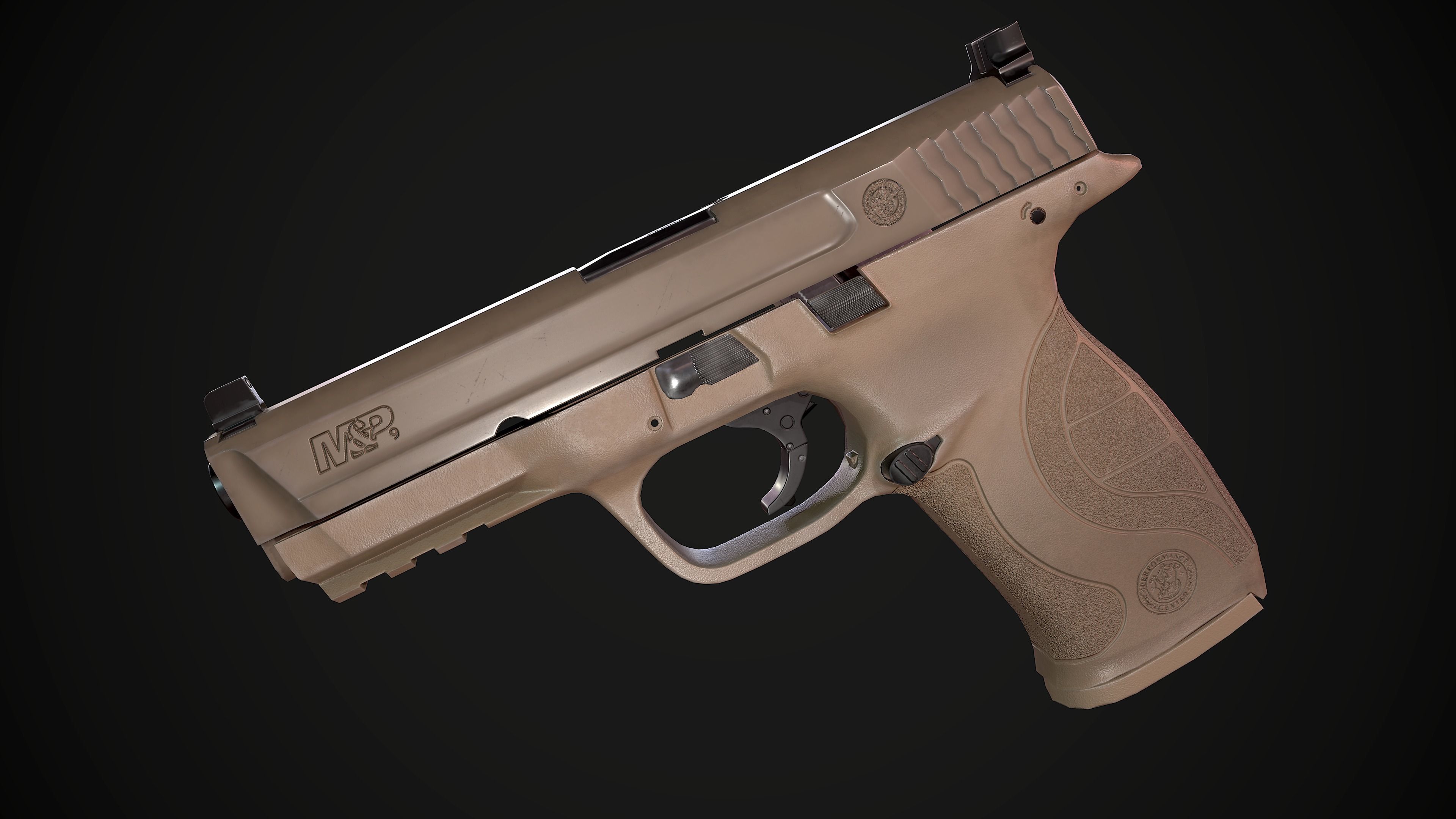 3D model MP9 Smith Wesson VR / AR / low-poly | CGTrader