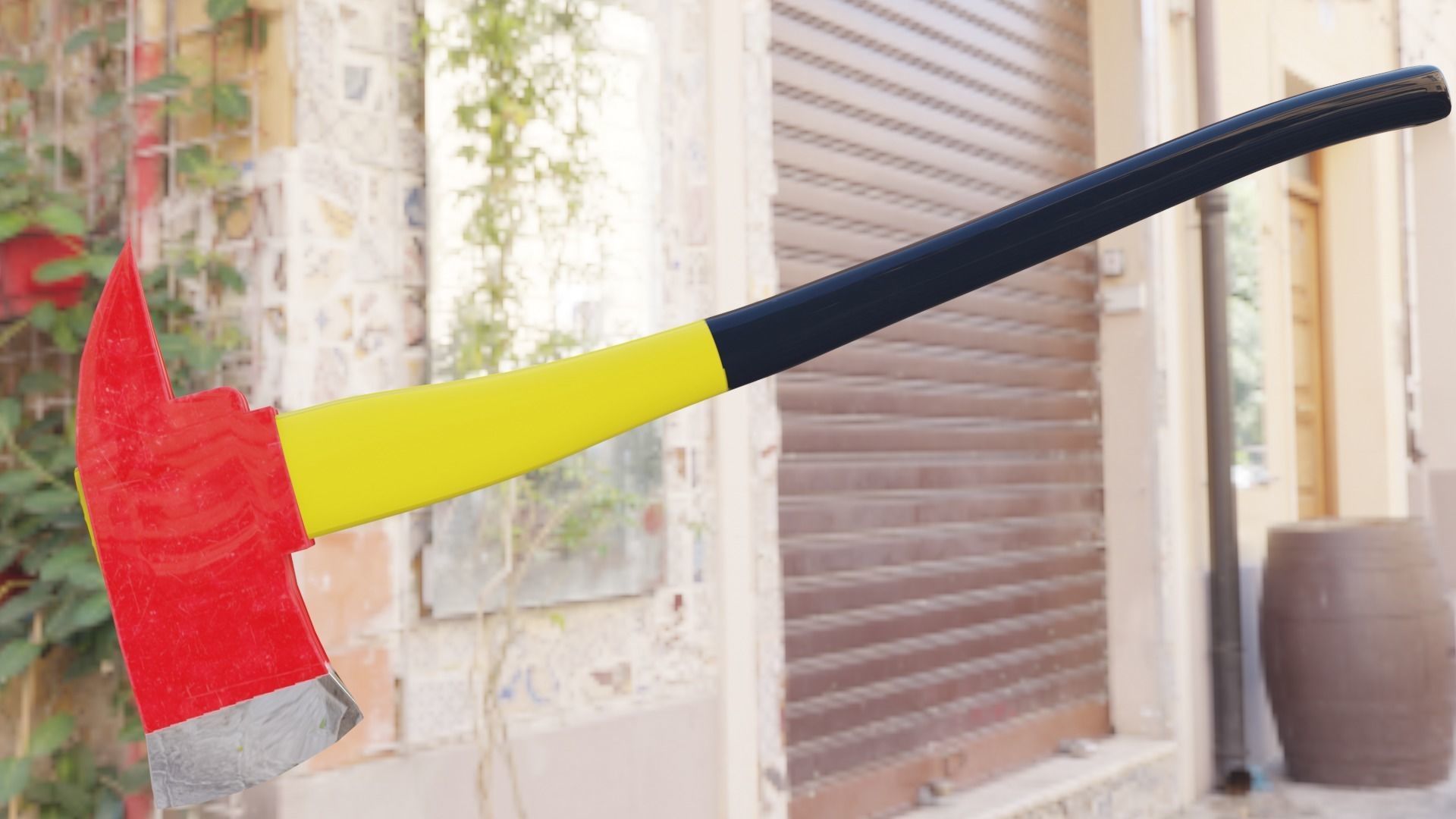 3D model Fire Axe with 4 diffrent textures VR / AR / low-poly | CGTrader