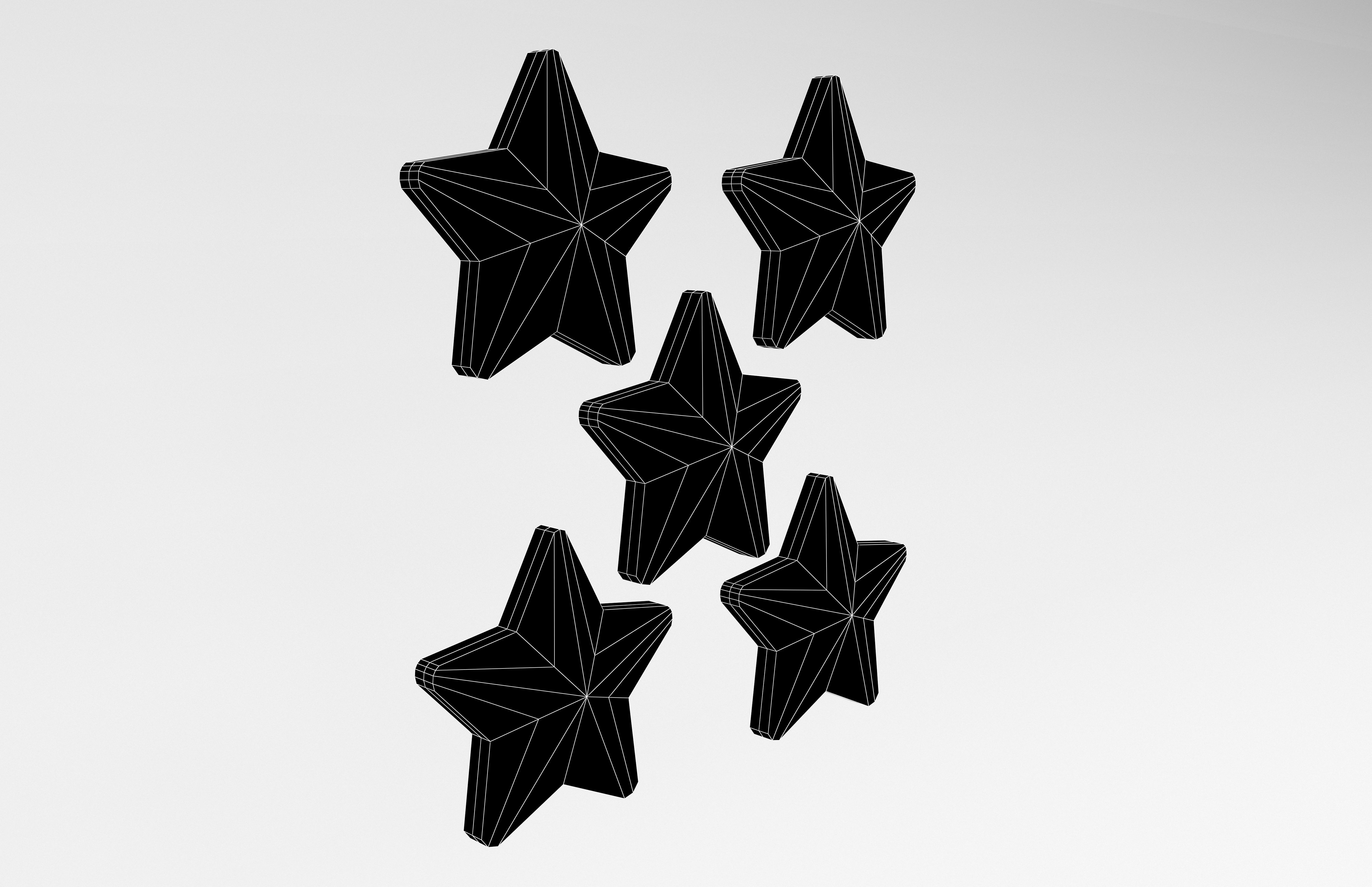 3D model Five Star v2 001 VR / AR / low-poly | CGTrader
