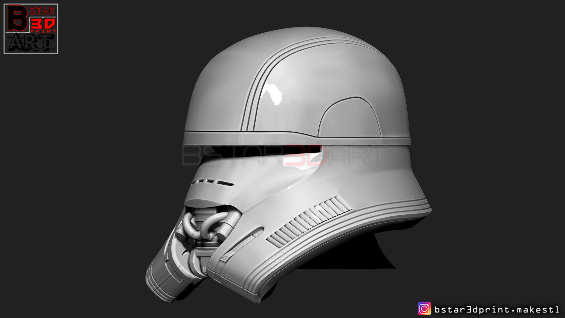 First Order JET TROOPER Helmet - Stormtrooper Corp - STARWARS 3D model ...