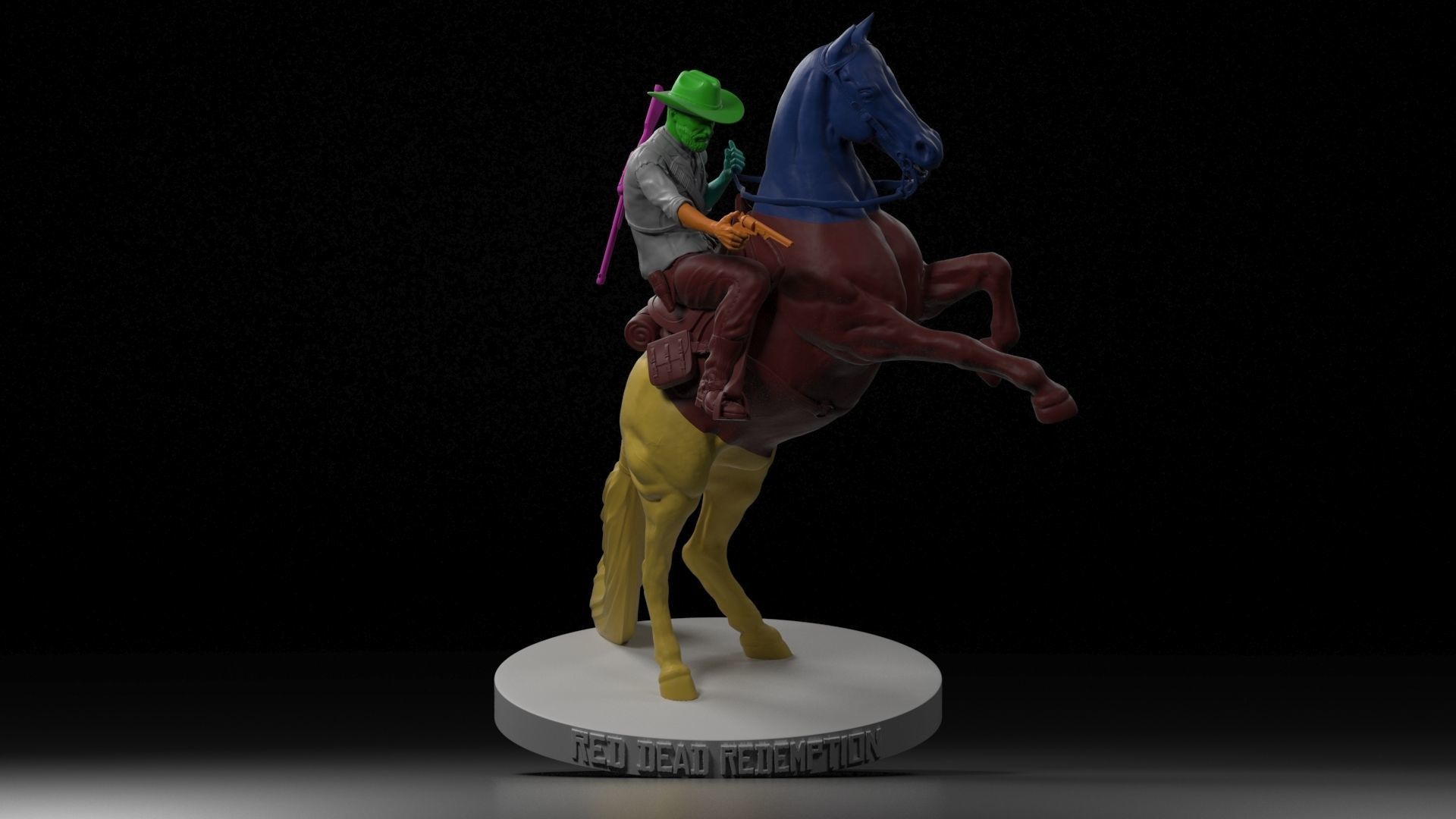 Red Dead Redemption 3D Print 3D model 3D printable | CGTrader