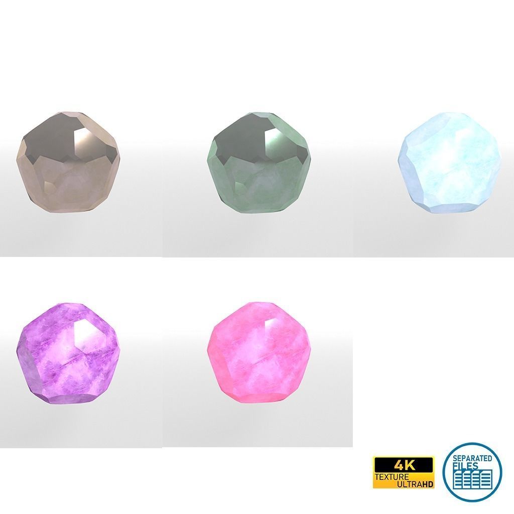 3D model Gem V2 Pack VR / AR / low-poly | CGTrader