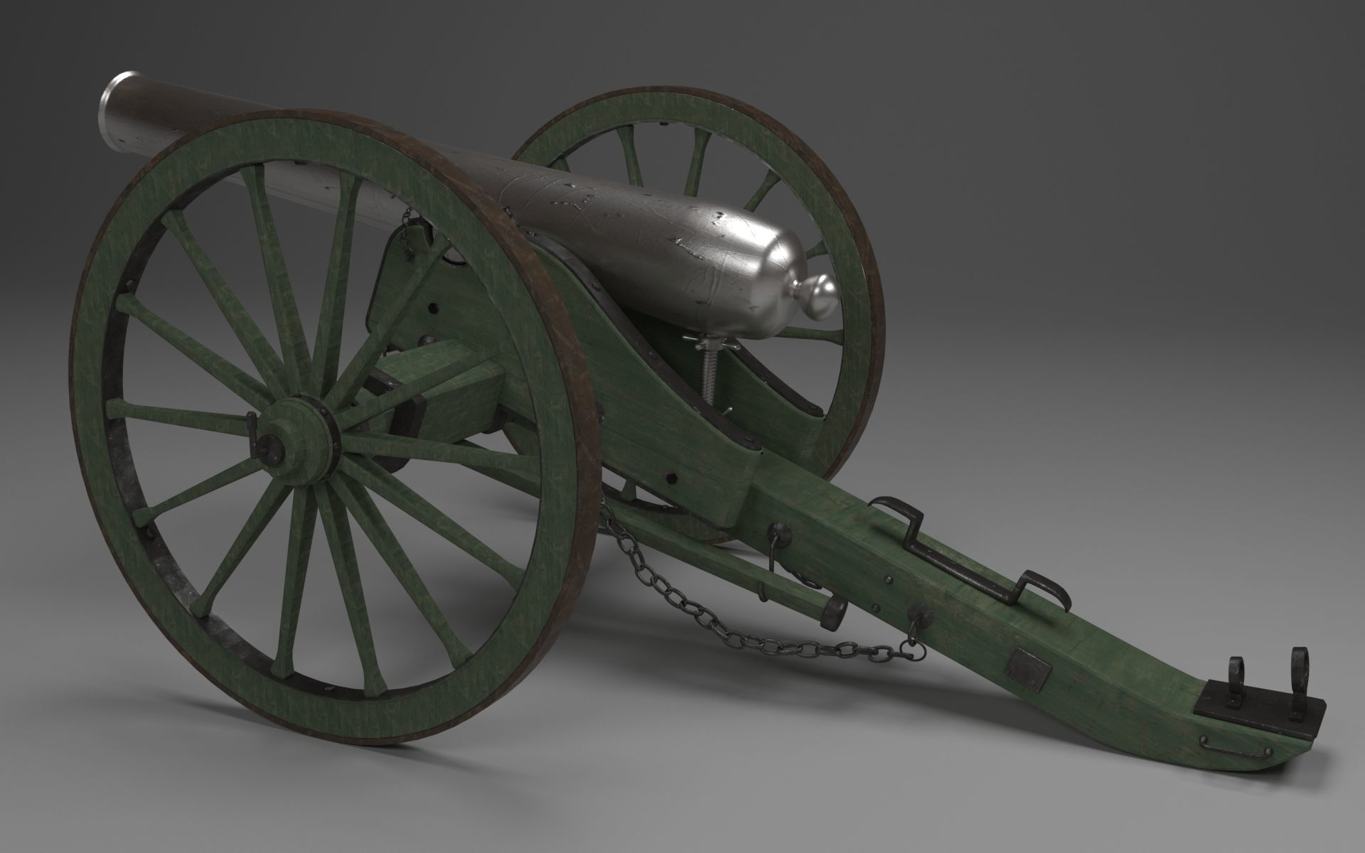 Field Cannon 3D model | CGTrader