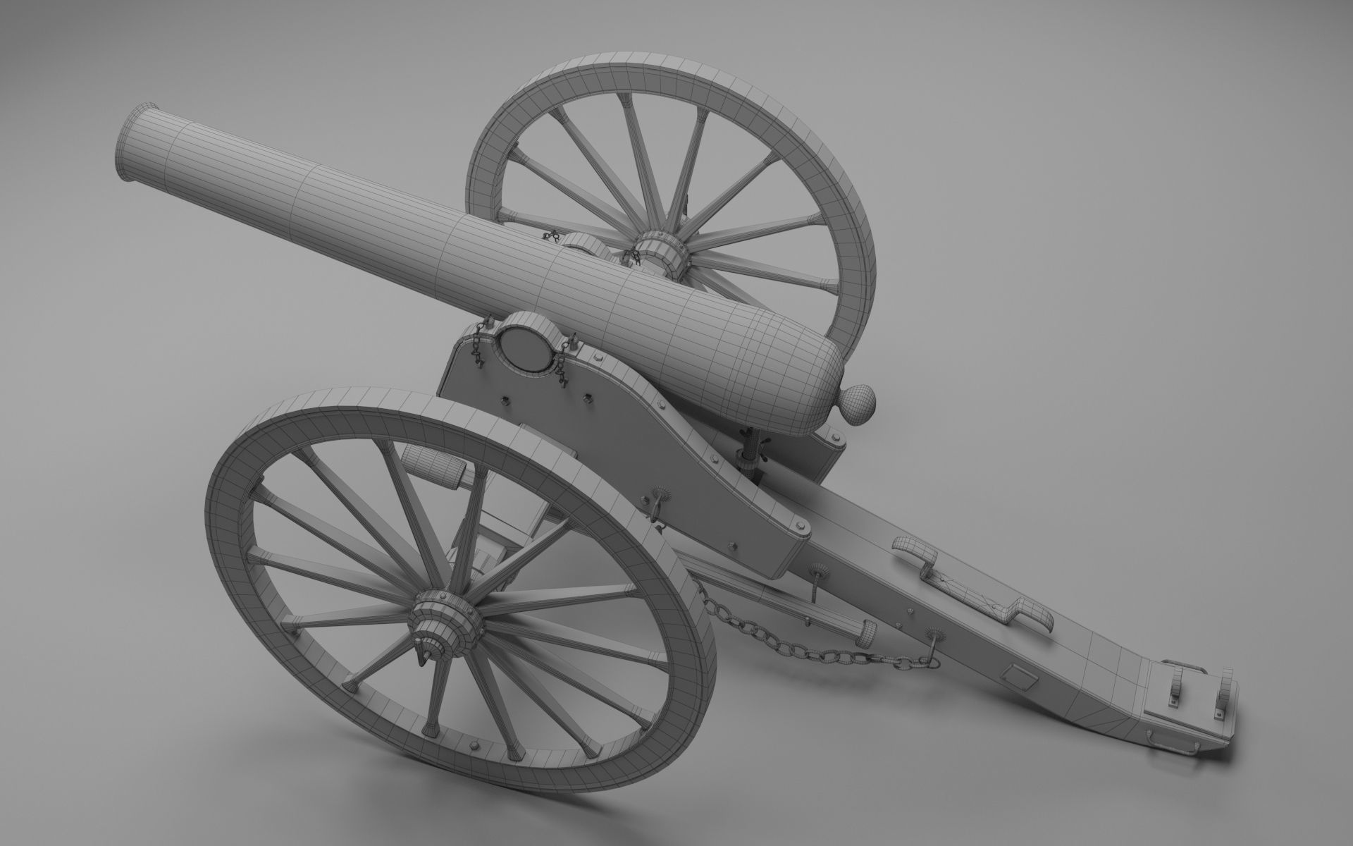 Field Cannon 3D model | CGTrader