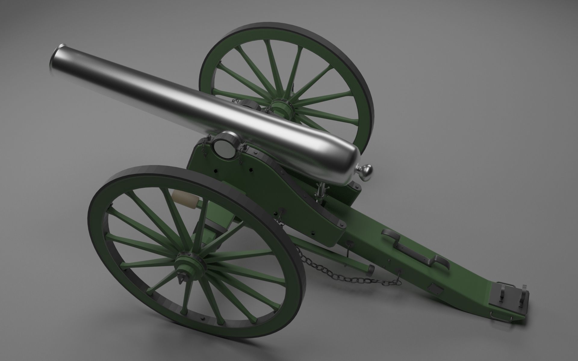 Field Cannon 3D model | CGTrader