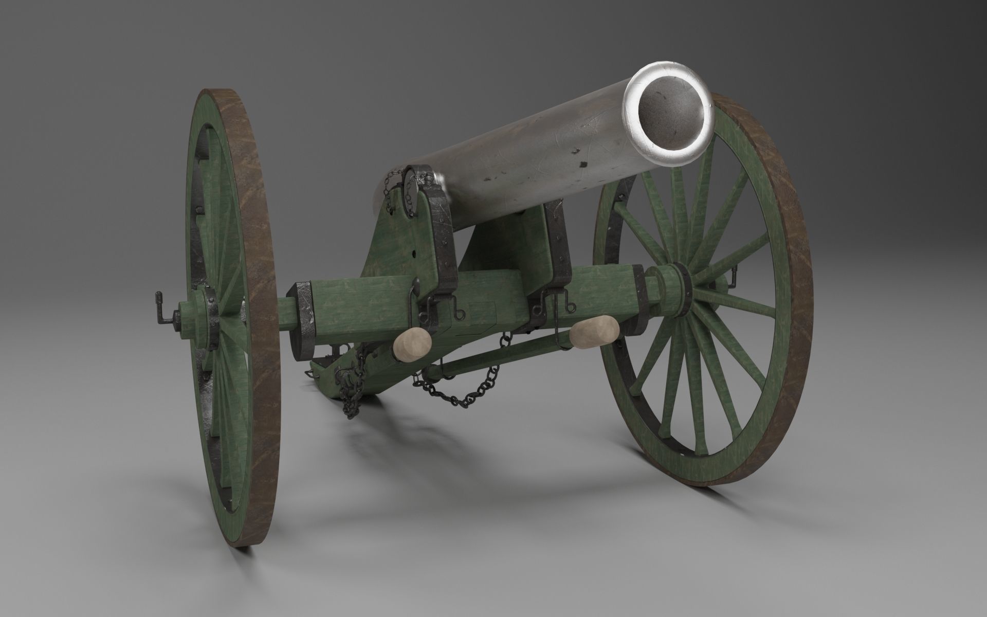 Field Cannon 3D model | CGTrader