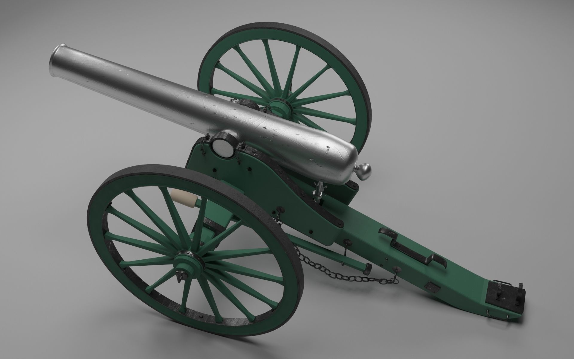 Field Cannon 3D model | CGTrader