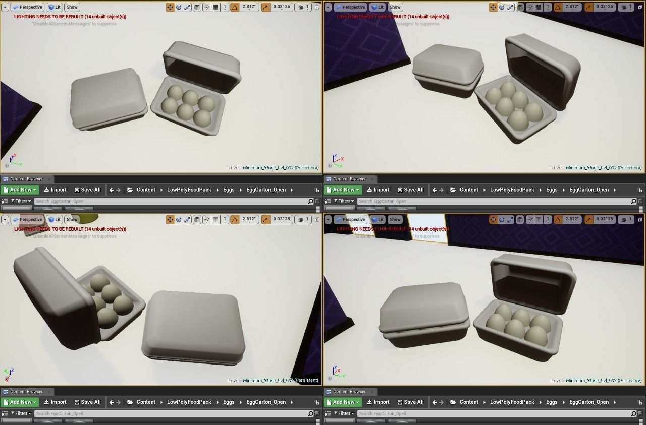 3D model Low Poly Food Pack Chilled VR / AR / low-poly | CGTrader