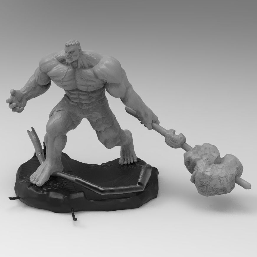 HULK RAGE 3D model 3D printable | CGTrader
