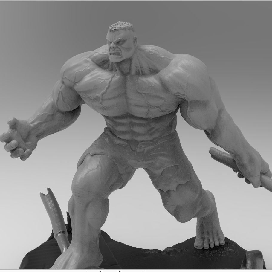 HULK RAGE 3D model 3D printable | CGTrader