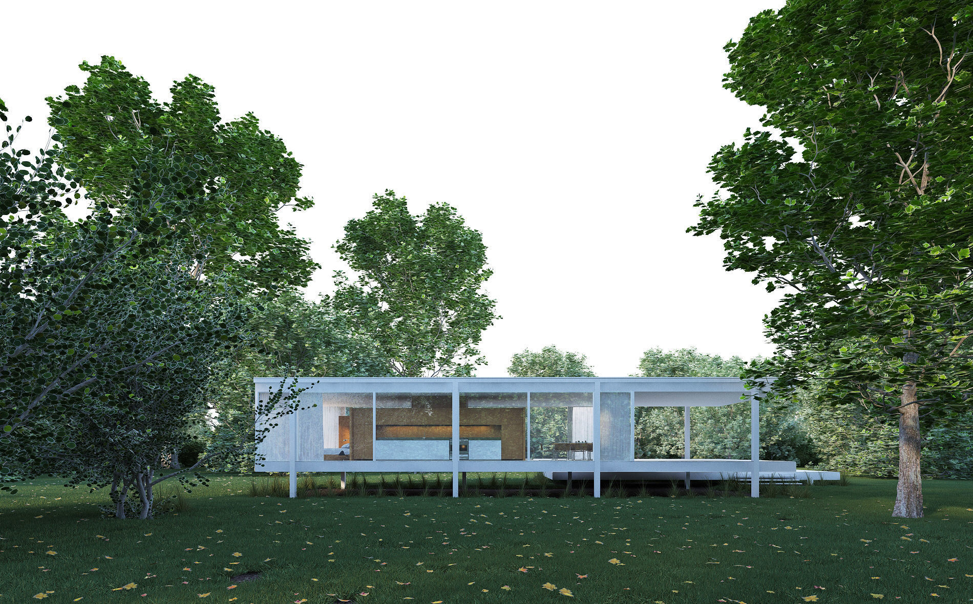 Farnsworth House 3D model | CGTrader