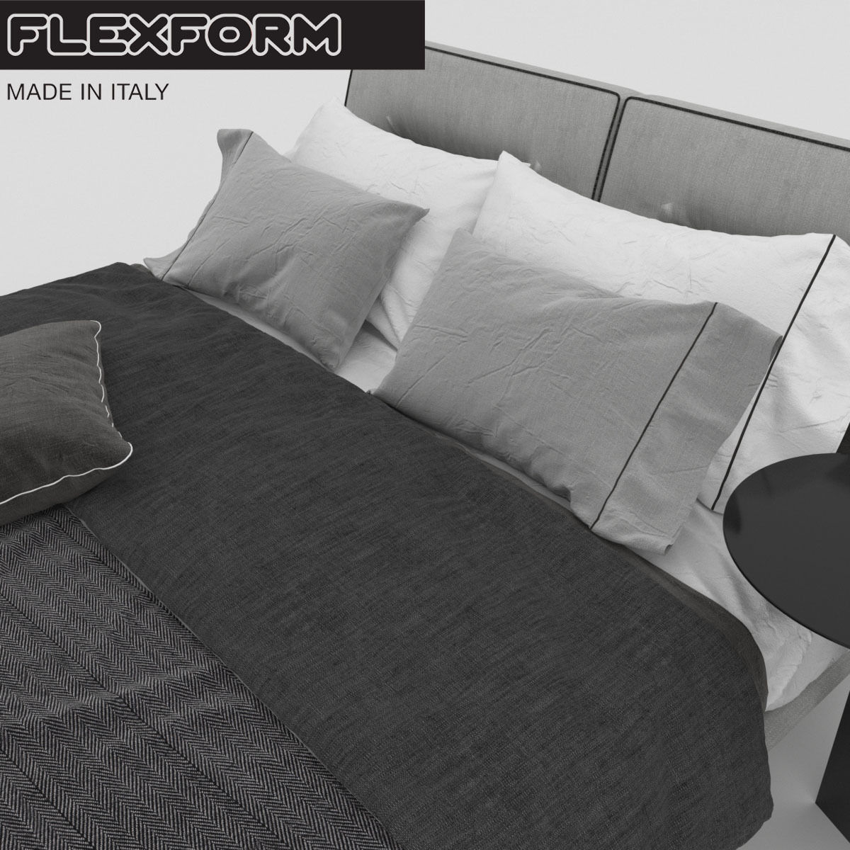 Bed Flexform Adda 3D model | CGTrader